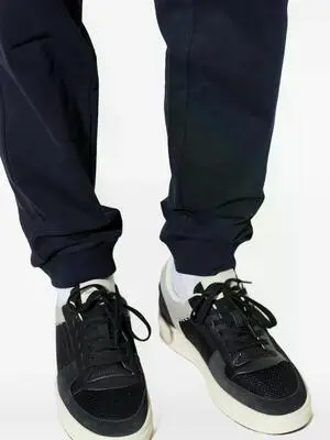 Emporio Armani Mesh Panelled Cross-stitch Sneakers