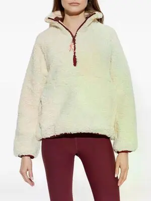 The Upside Harlow Fleece Quarter-zip Pullover - Neutrals