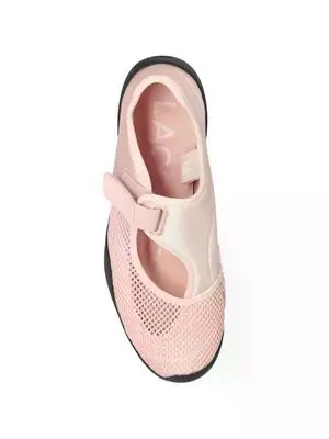 Lacoste Low Mystere Mesh-panel Touch-strap Sneakers - Pink