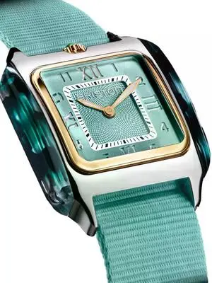 BRISTON Streamliner Kennedy 30mm Watch With Tortoiseshell Acetate Bezel