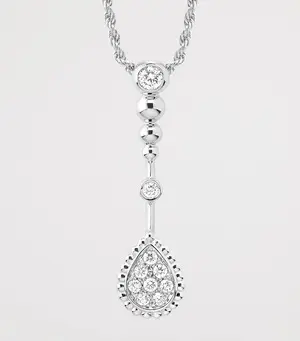 Boucheron Serpent Bohème Solarité Pendant Necklace In White And Diamonds - Gold