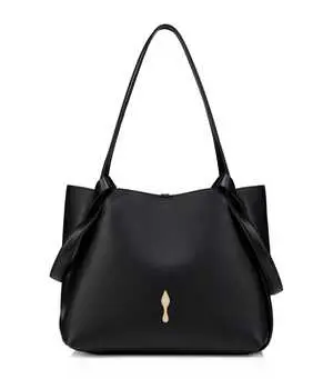 CHRISTIAN LOUBOUTIN Bettina Small Leather Tote Bag - Black