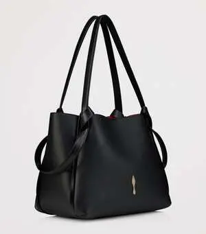CHRISTIAN LOUBOUTIN Bettina Small Leather Tote Bag - Black