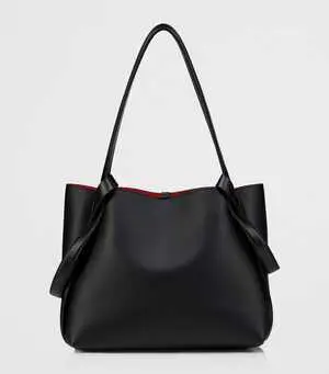 CHRISTIAN LOUBOUTIN Bettina Small Leather Tote Bag - Black