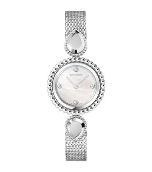 Boucheron Stainless Steel And Diamond Serpent Bohème Watch - Silver