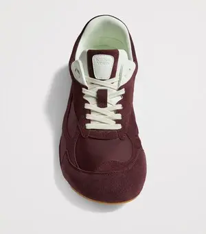 Bottega Veneta Suede Orbit Flash Sneakers - Red