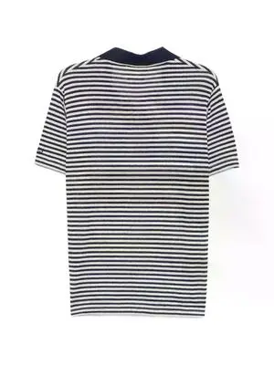 MC2 SAINT BARTH Rye Striped Short-sleeved T-shirt - Blue