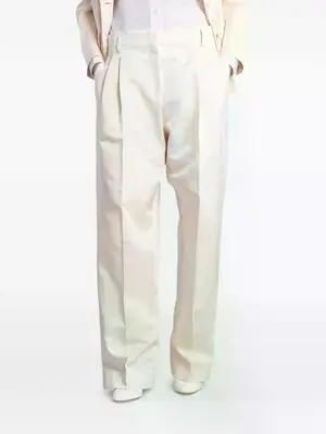 Magda Butrym Pleated Straight-leg Trousers