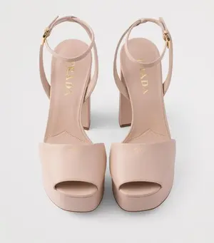 Prada Nappa Leather Platform Sandals