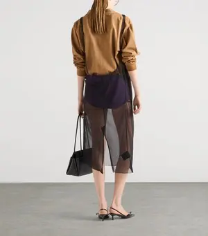 Prada Cotton Piqué Long Sleeve Polo Shirt
