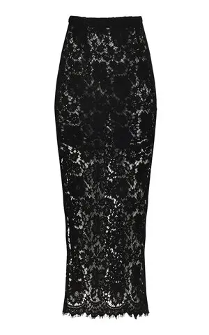 FRANCESCA MIRANDA Siena Cotton Lace Maxi Skirt - Black