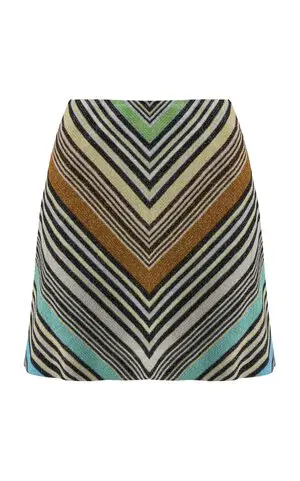 Missoni Chevron Knit Mini Skirt - Stripe