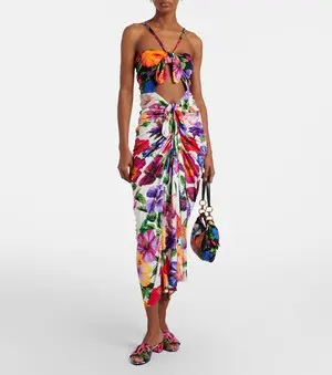 Dolce & Gabbana Karol Dg Floral Leather Mules