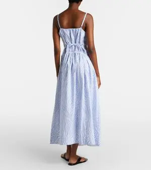 Proenza Schouler Michelyn Printed Cotton-blend Maxi Dress