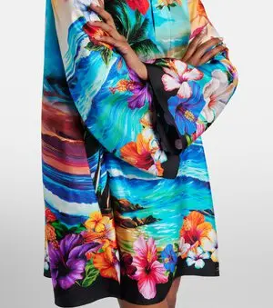 Dolce & Gabbana Printed Silk Kaftan