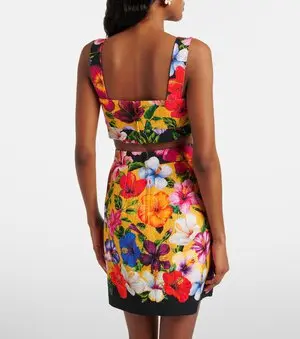 Dolce & Gabbana Floral Print Cropped Top