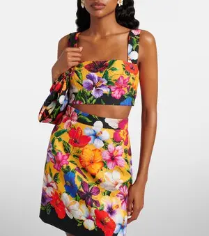 Dolce & Gabbana Floral Print Cropped Top