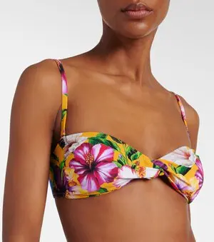 Dolce & Gabbana Floral Print Bikini Set