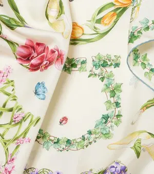 FERRAGAMO Floral Silk Scarf - Multicoloured