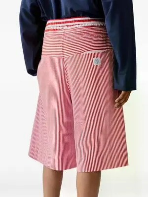 Jacquemus Striped Cotton Drawstring Shorts