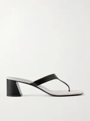 Khaite KHAITE Archer Leather Mules Multi