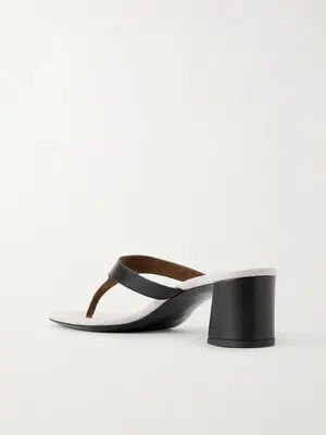 Khaite Archer Leather Mules - Multi