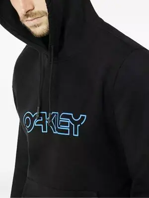 Oakley Logo-detail Drawstring Hoodie - Black