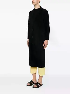 Issey Miyake Single-breasted Plissé Coat