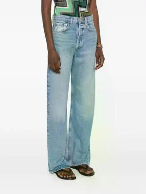 AGOLDE Faded Wide-leg Jeans