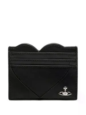 VIVIENNE WESTWOOD Heart-shaped Orb Card Holder - Black