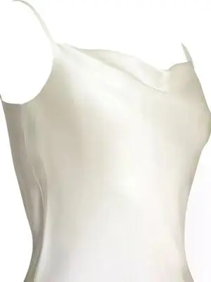 SLEEP NO MORE Silk Maxi Dress With Cowl Neck And Side Slit