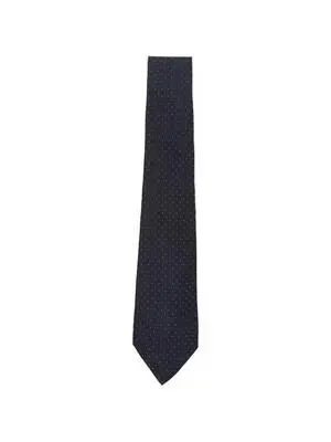 Kiton Polka-dot Neck Tie - Blue