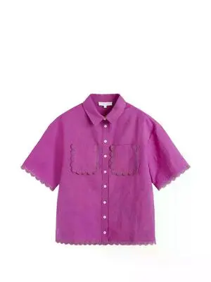 Chinti & Parker Scallop-trim Shirt - Pink