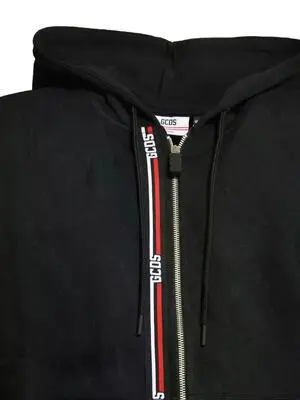 Gcds Logo Tape Zip-up Hoodie