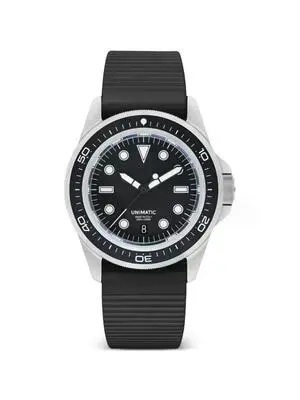 UNIMATIC Rotating-bezel Watch - Black
