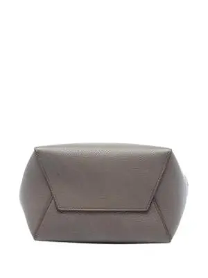 Celine Seau Sangle Bucket Bag In Grained Calfskin - Brown