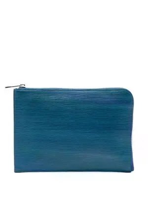 LOUIS VUITTON Epi Pochette Jour Pm Clutch Bag - Blue