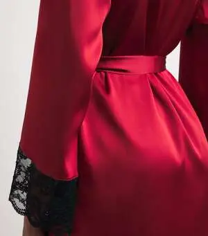 GILDA & PEARL Silk Muse Robe - Red