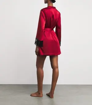 GILDA & PEARL Silk Muse Robe - Red