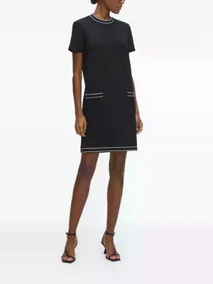 Karl Lagerfeld Logo-embroidered Mini Dress