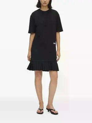 Karl Lagerfeld Pleated Hem Mini Dress