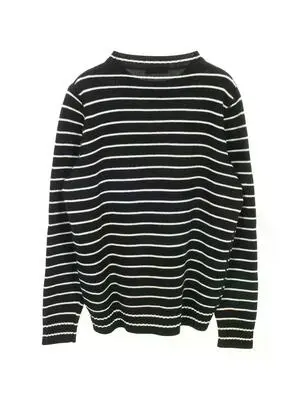 Prada Striped Crew Neck Sweatshirt
