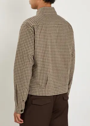 Oliver Spencer Checked Stretch-cotton Shirt Jacket