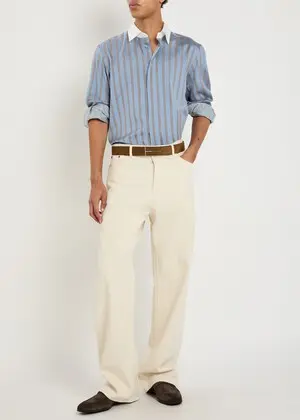 TOM FORD Striped Silk Shirt