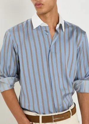 TOM FORD Striped Silk Shirt