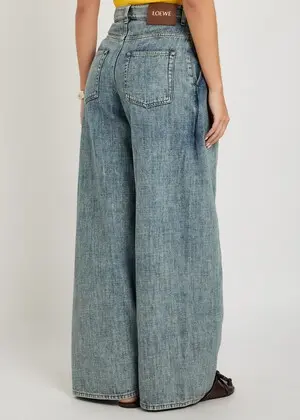 Loewe Belted Wide-leg Jeans