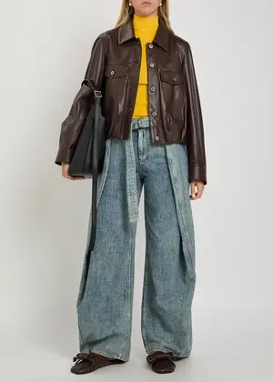 Loewe Belted Wide-leg Jeans
