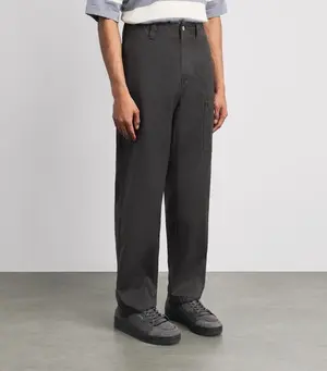 Stone Island Slub Cotton Cargo Trousers