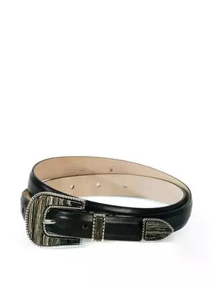 DEHANCHE Travertine Belt - Black
