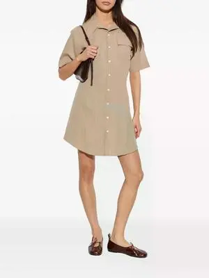 AMI Paris Pinstripe Wool Dress